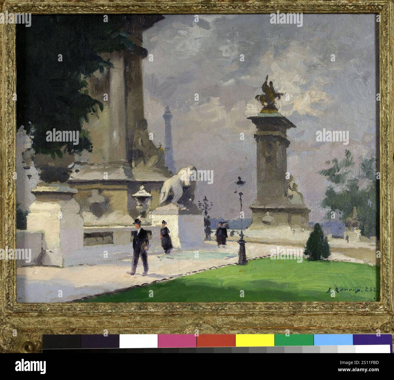 Ernest Jules Renoux - L'Entrée du Pont Alexandre III Stock Photo - Alamy