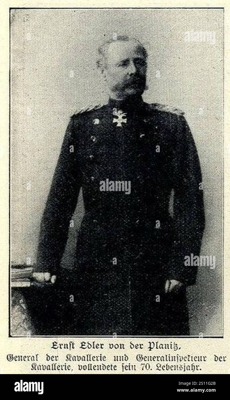 Ernst Edler von der Planitz (General) c. 1906 Stock Photo - Alamy
