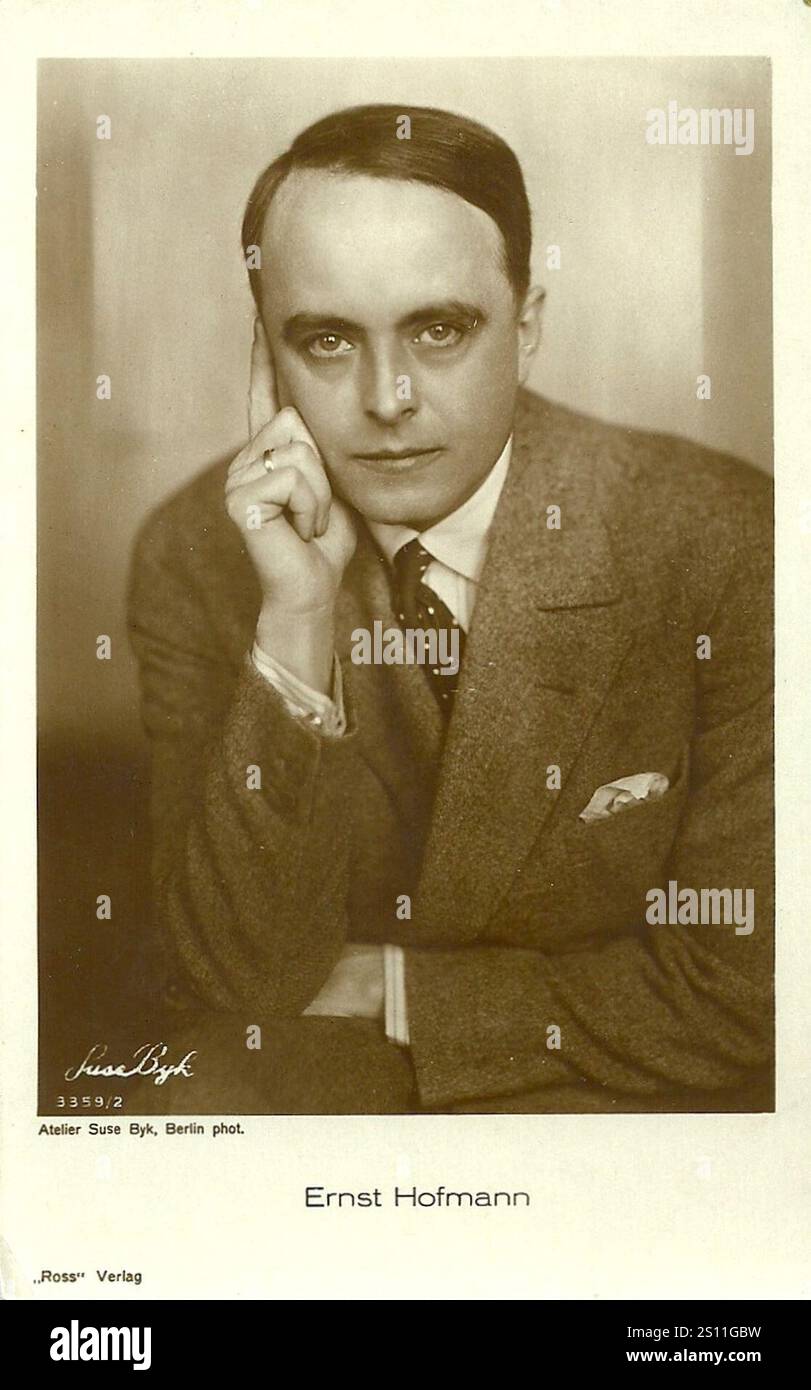 Ernst Hofmann by Suse Byk, c. 1928 Stock Photo - Alamy