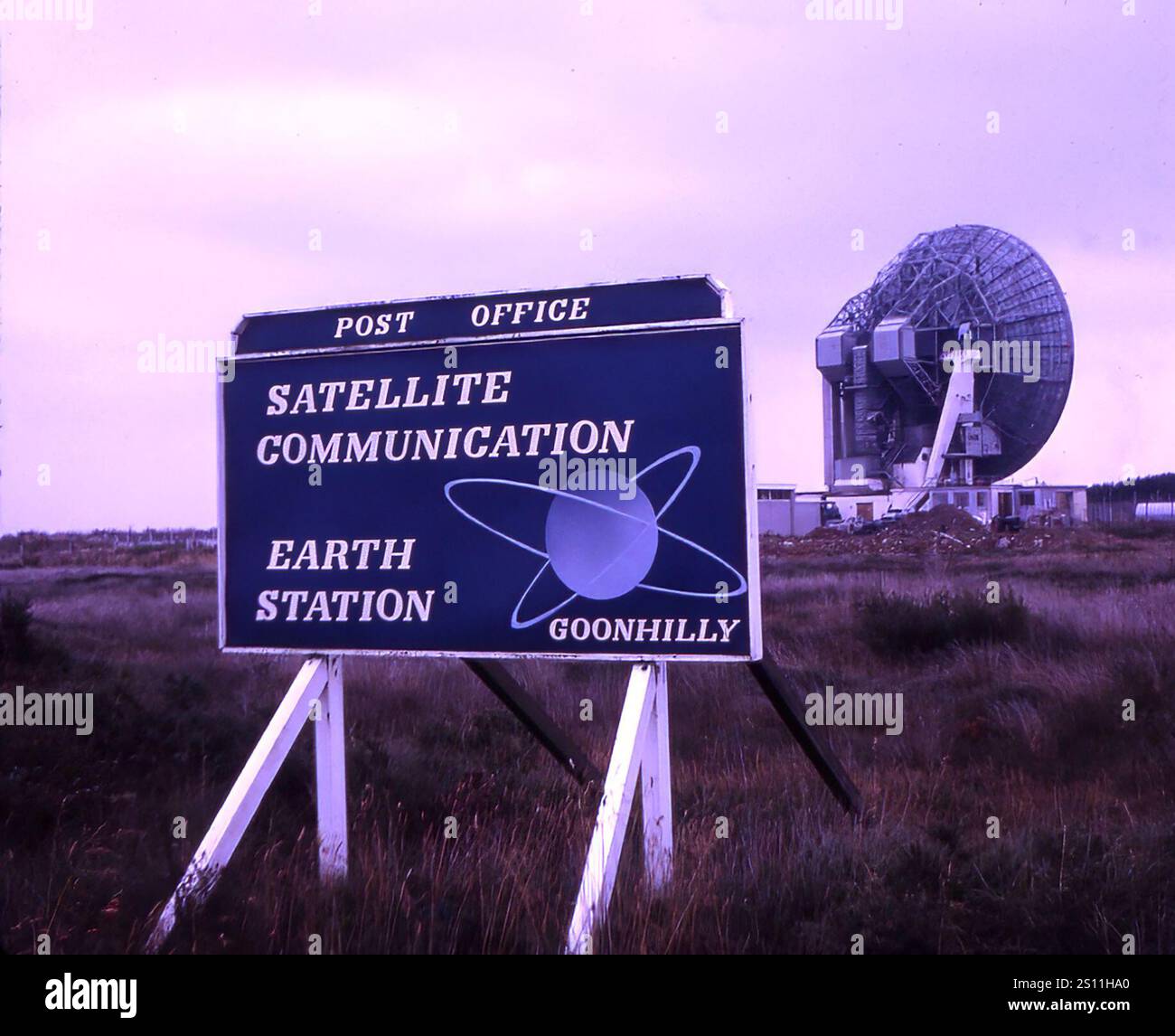 Earth Station Post Office Satellite Goonhilly Dish antenna used in the ...