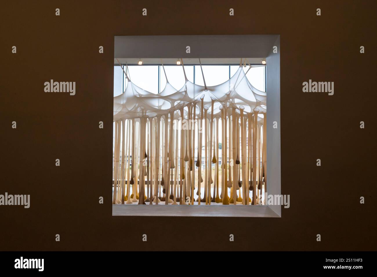 Ernesto Neto: Just like drops in time, nothing 2002, installation using ...