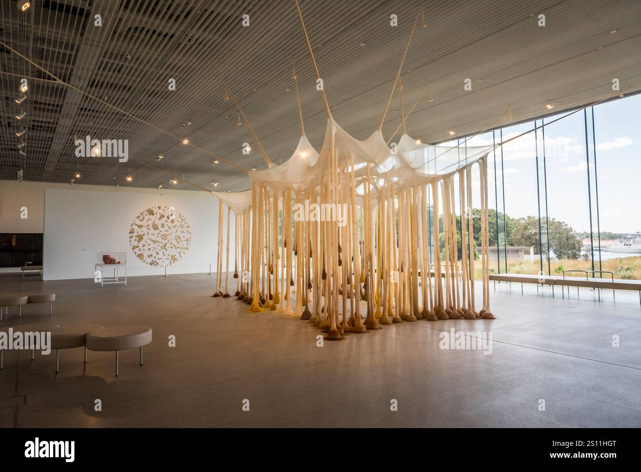 Ernesto Neto: Just like drops in time, nothing 2002, installation using ...
