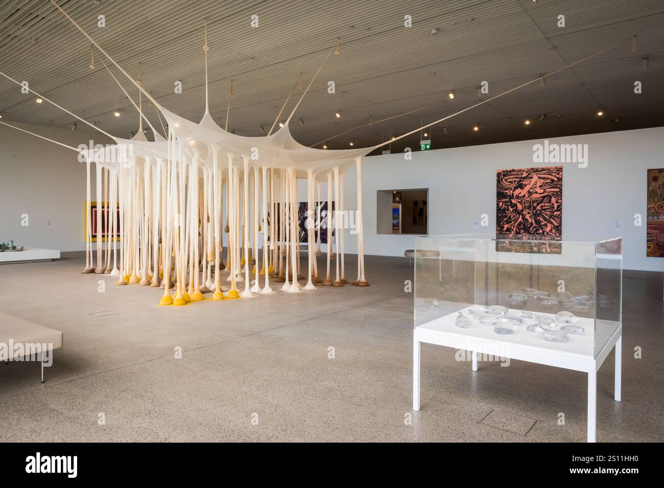 Ernesto Neto: Just like drops in time, nothing 2002, installation using ...