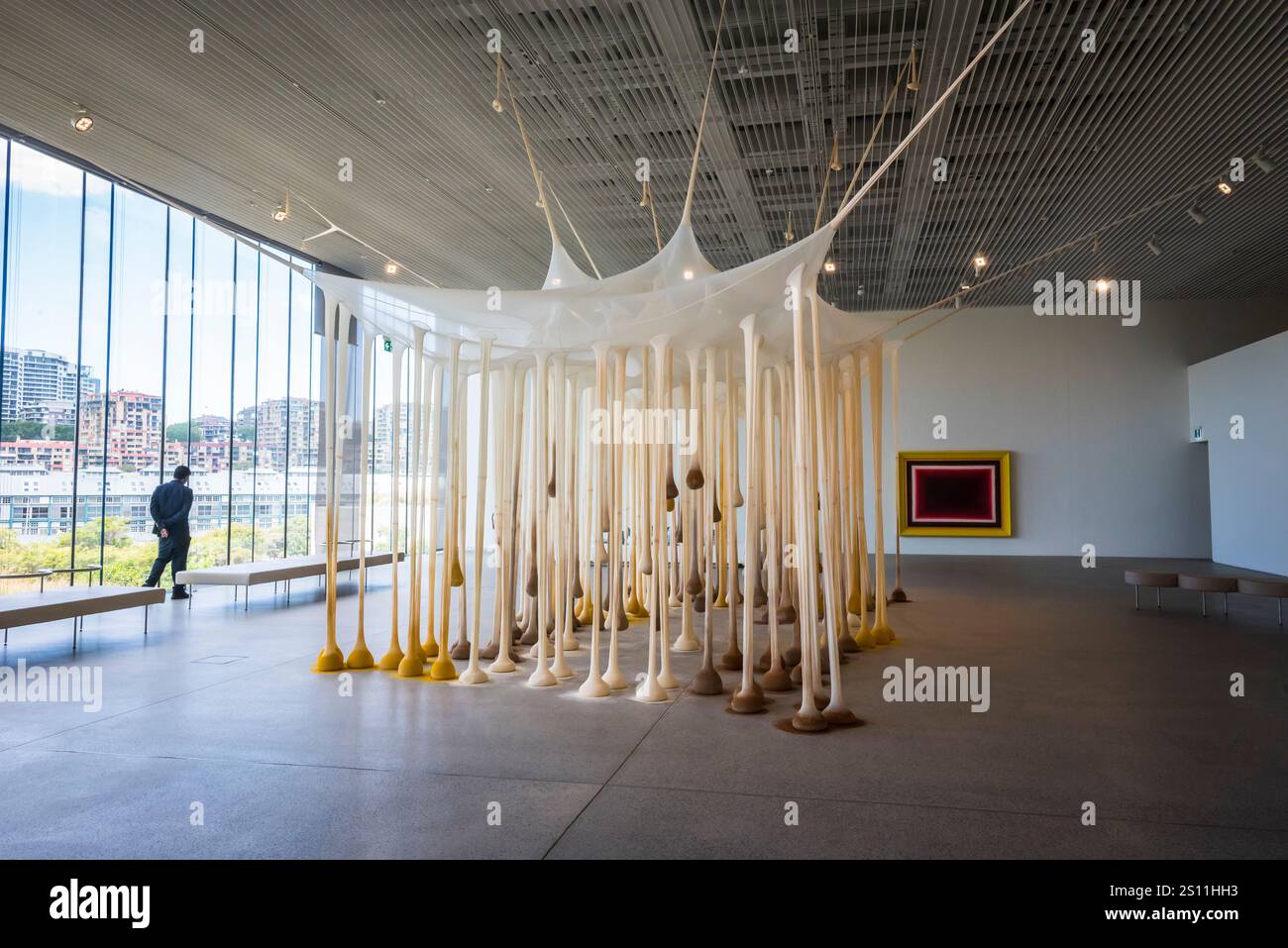 Ernesto Neto: Just like drops in time, nothing 2002, installation using ...