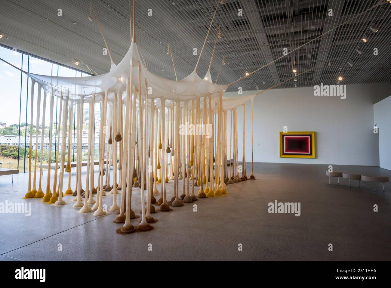 Ernesto Neto: Just like drops in time, nothing 2002, installation using ...