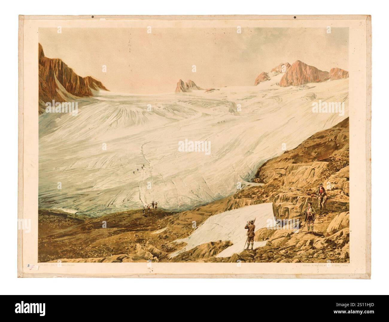Erwin Pendl Dachsteingletscher Litho Stock Photo - Alamy