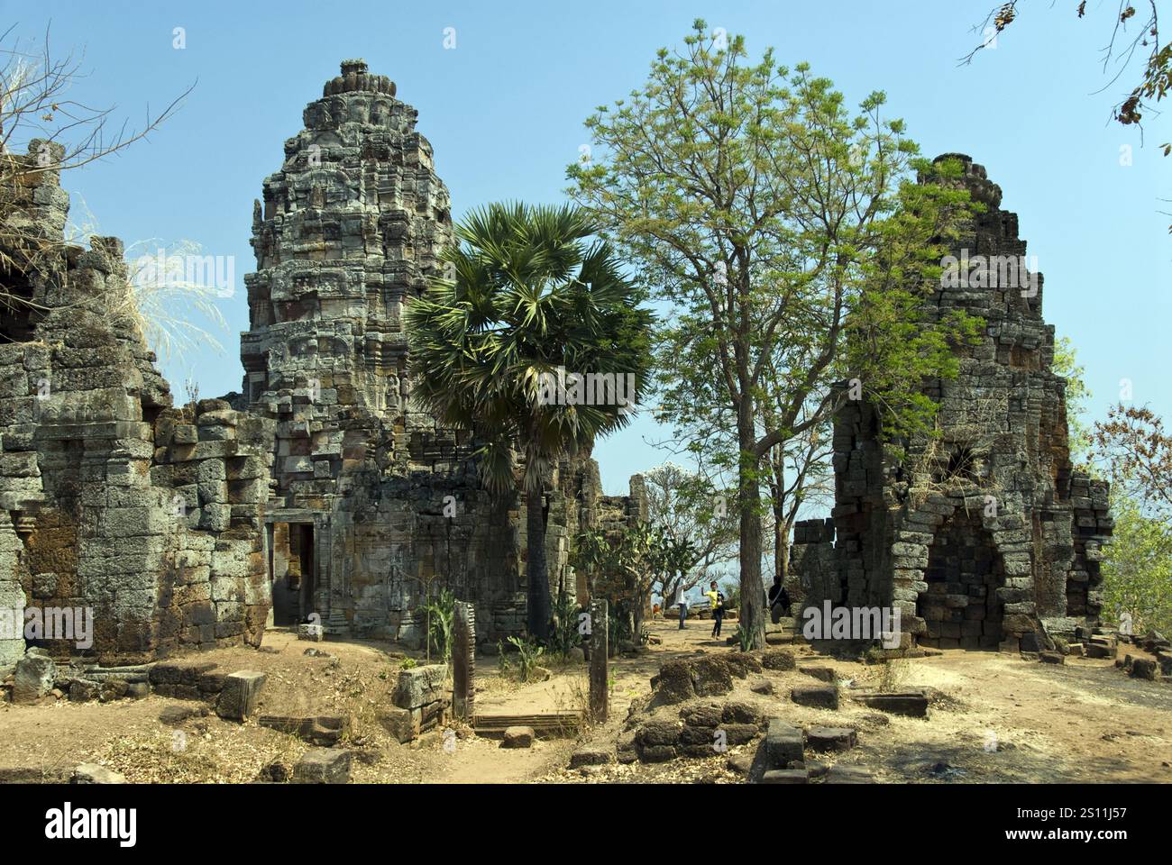 Prasat Banan temple, on top of Phnom Banan near Battambang, is similar ...