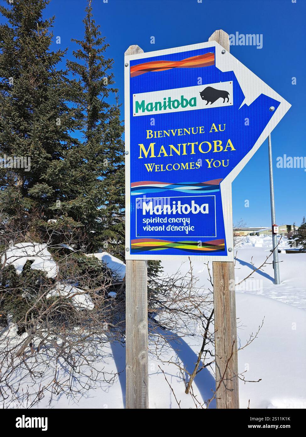 Welcome sign churchill manitoba canada hi-res stock photography and ...