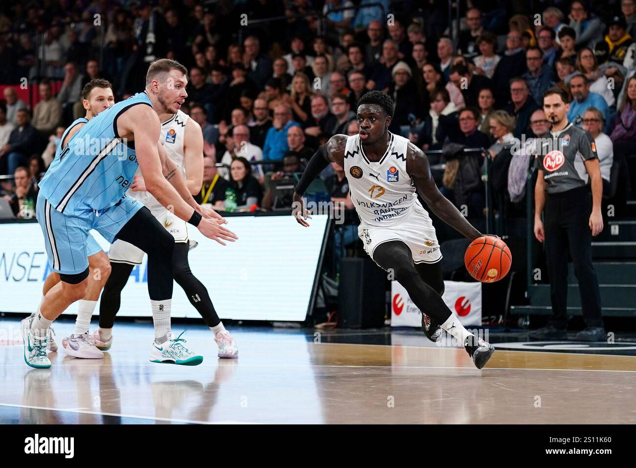 Hamburg, Deutschland. 30th Dec, 2024. Barra Njie (Basketball Loewen Braunschweig, #13) im ...