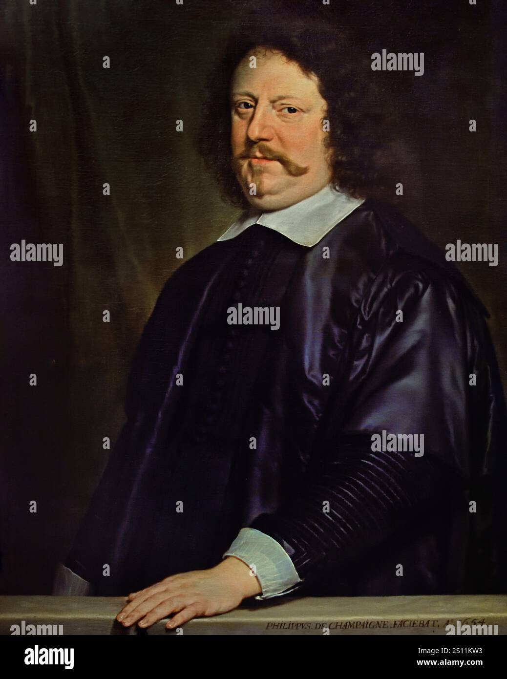 Portrait of Henri Groulart 1654 Philippe de Champaigne 1602 - 1674 France French Stock Photo - Alamy
