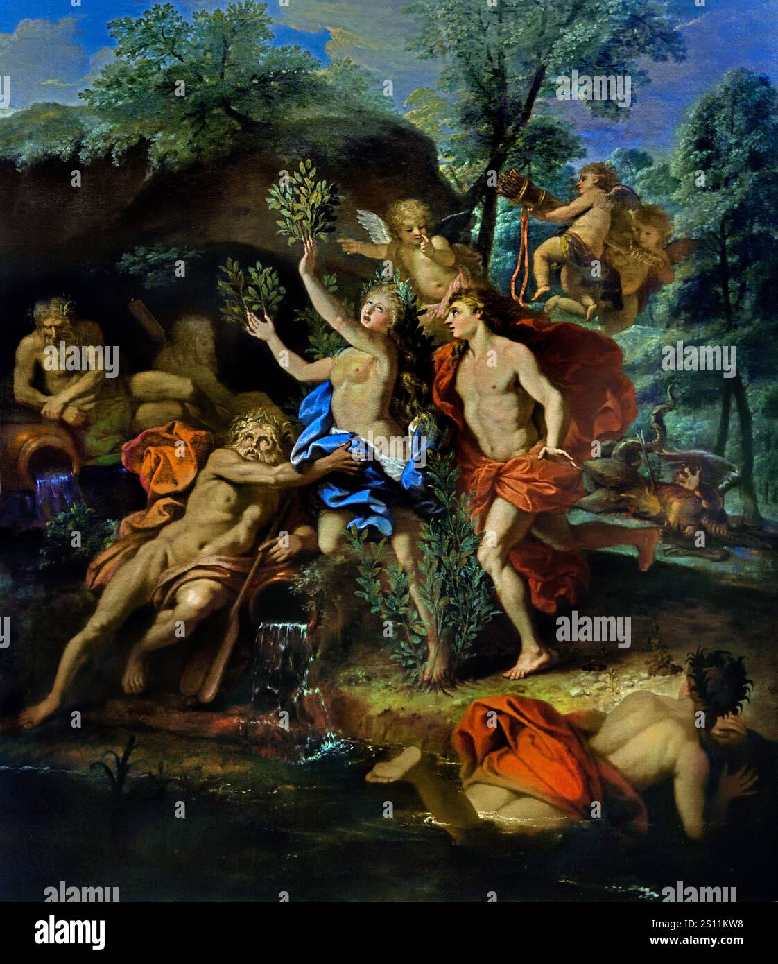 Apollo and Daphne 1690 Guy Louis Vernansal le vieux, (1648-1729 ...