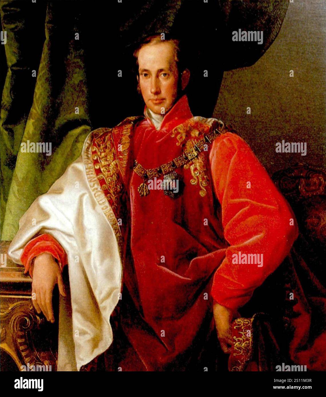 Erzherzog Franz Karl im Ornat des Goldenen Vlie Stock Photo - Alamy