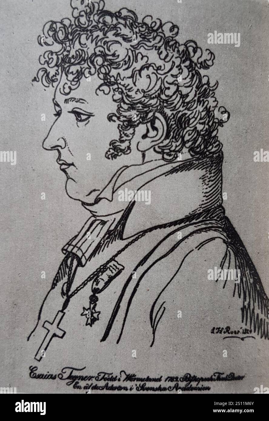 Esaias Tegnér x Leonard Roos af Hjelmsäter Stock Photo - Alamy