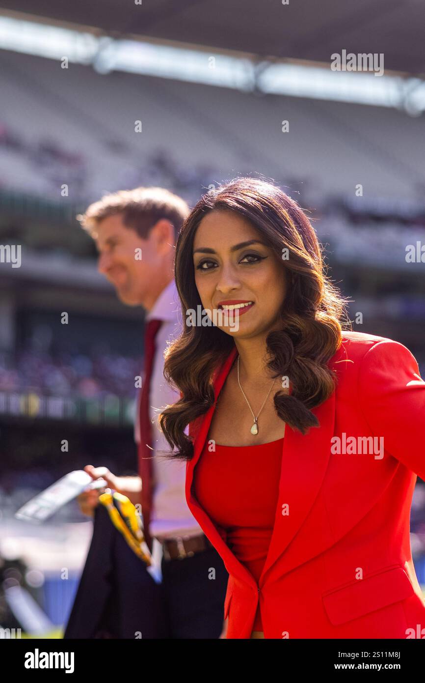 Melbourne, Australia, 30 December, 2024. Commentator Isa Guha during ...