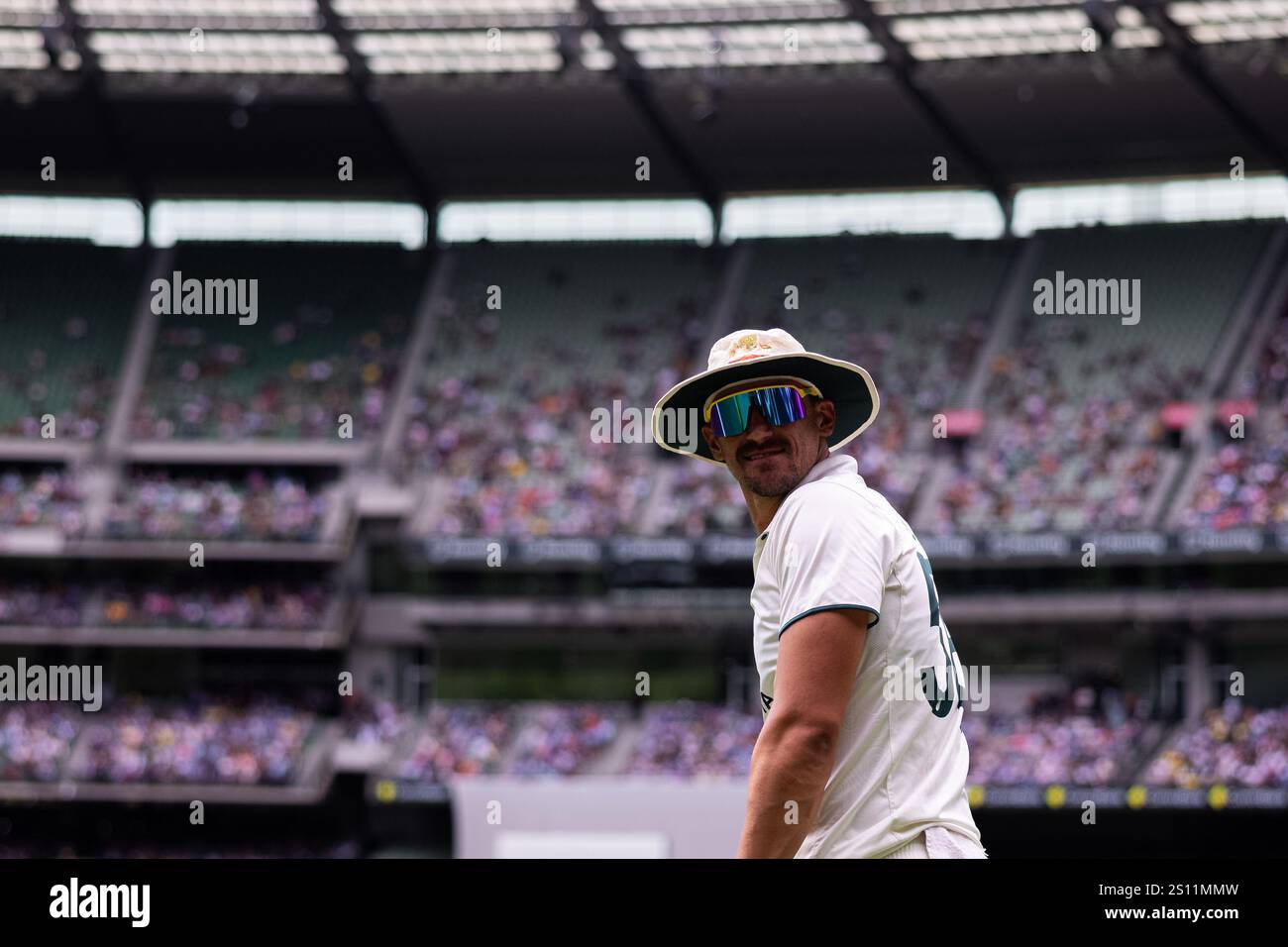 Melbourne, Australia, 30 December, 2024. Mitchell Starc of Australia ...