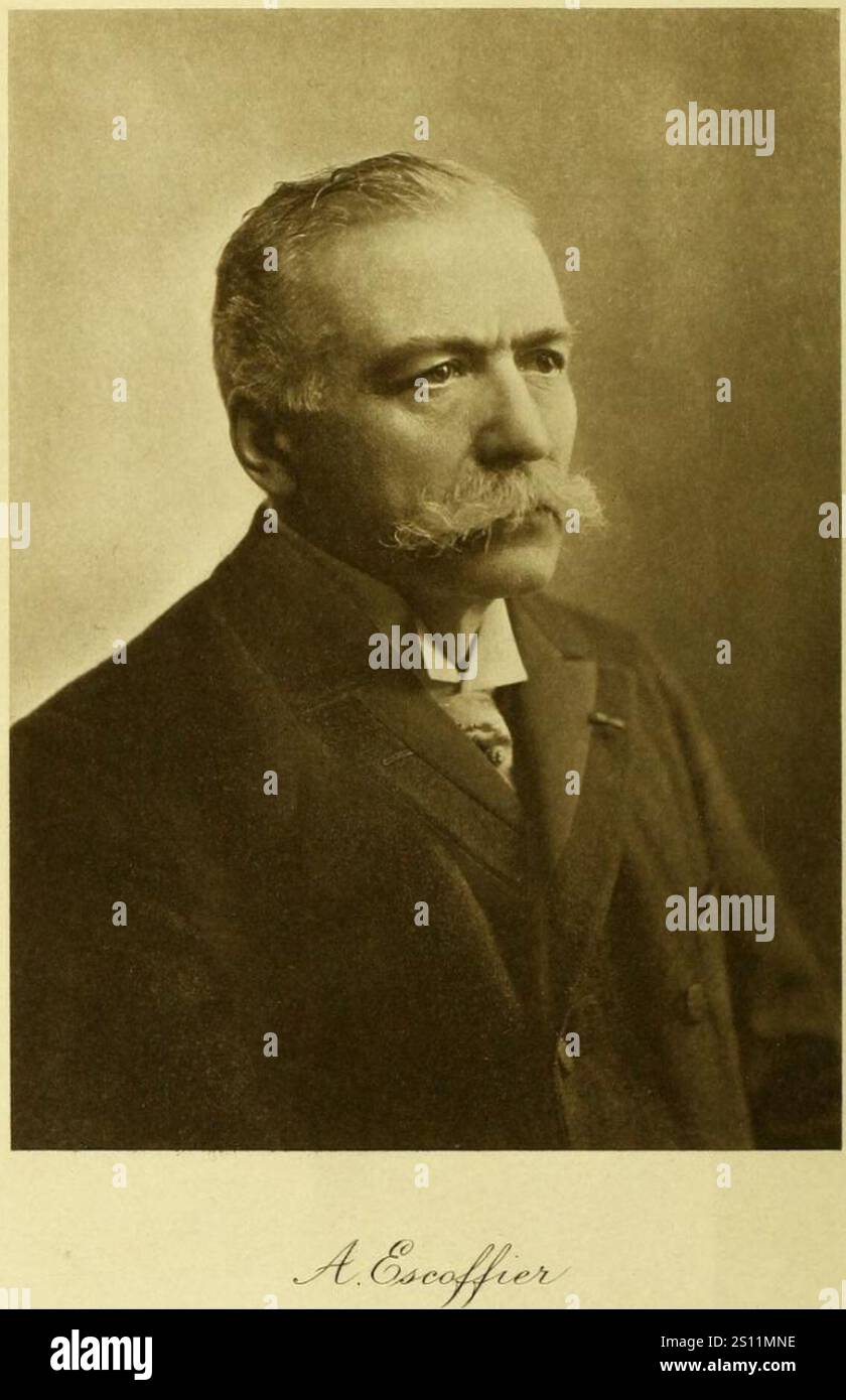 Escoffier A Guide to Modern Cookery 1907 frontispiece Stock Photo - Alamy