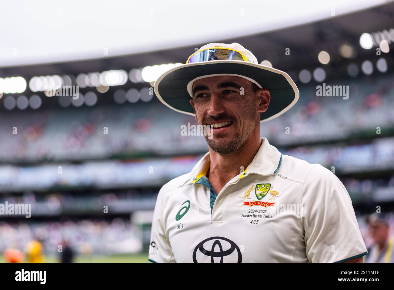 Melbourne, Australia, 30 December, 2024. Mitchell Starc of Australia ...