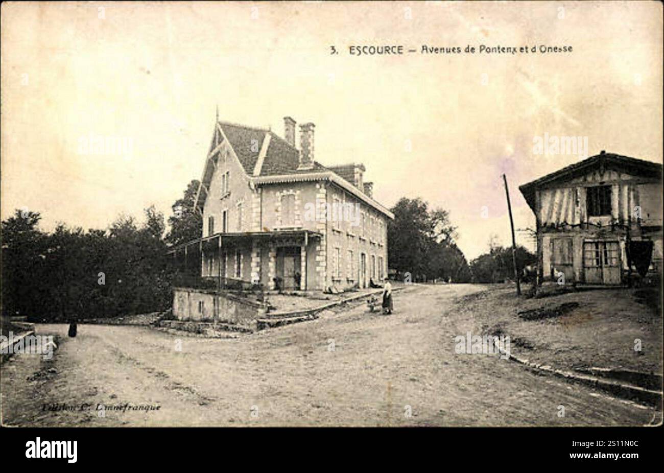 Escource - avenues de Pontex et de l’Onesse 2 Stock Photo - Alamy