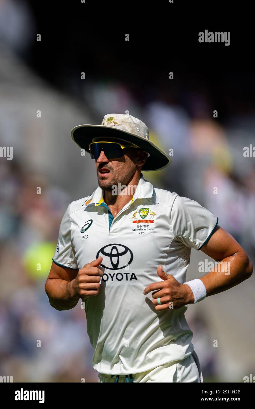 Melbourne, Australia, 30 December, 2024. Mitchell Starc of Australia ...