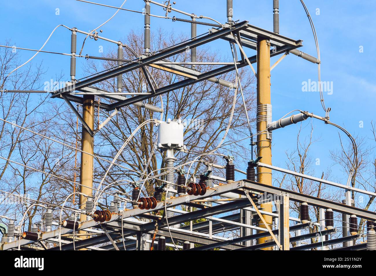 Electric power substation near Four Mile Run in Arlington, Virginia ...