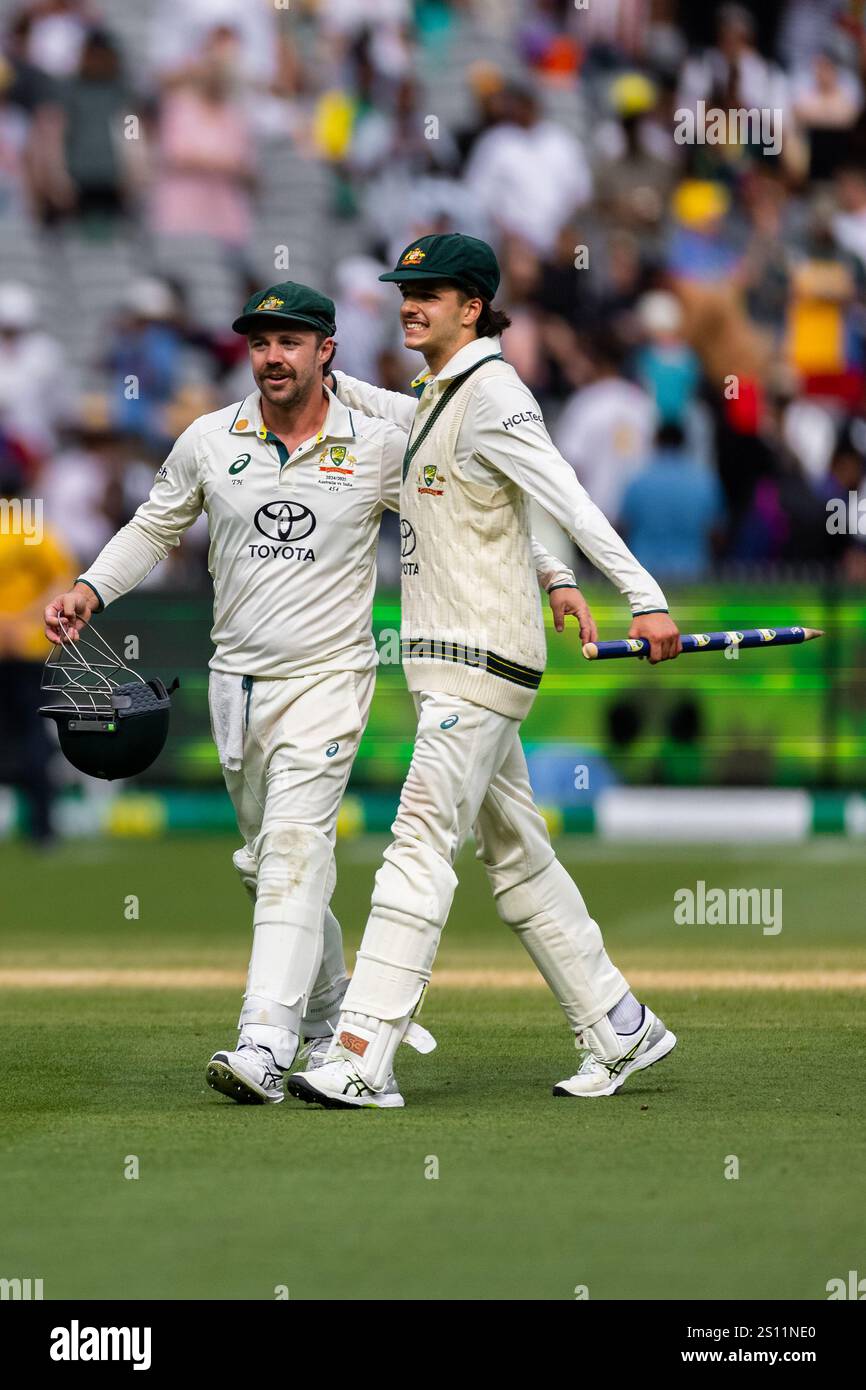 Melbourne, Australia, 30 December, 2024. Australian players leaving the ...