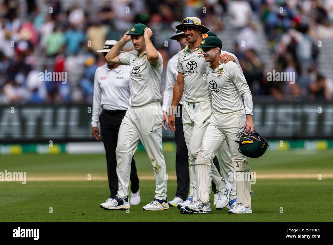 Melbourne, Australia, 30 December, 2024. Australian players leaving the ...