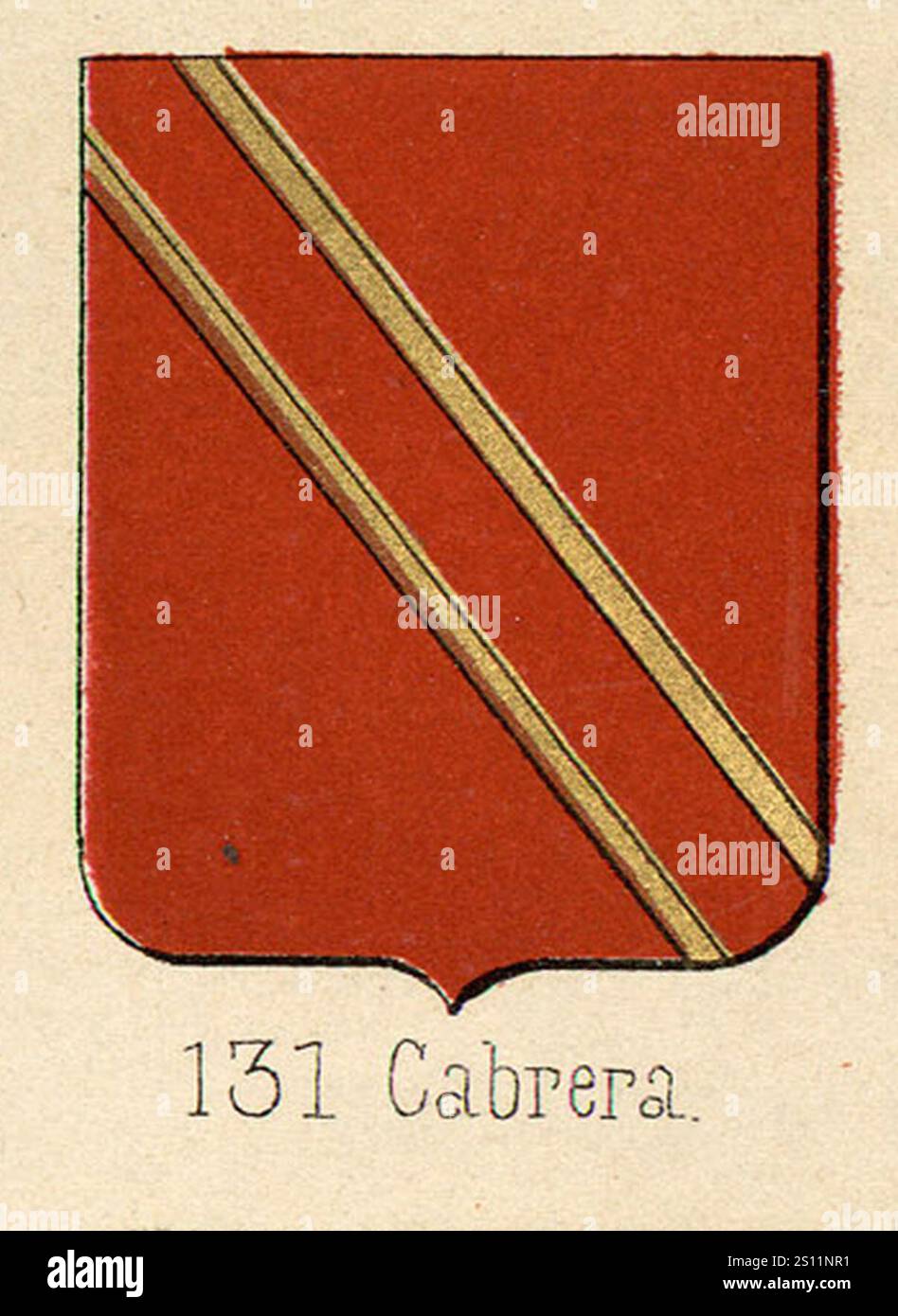 Escudo de Cabrera (Piferrer, 1860 Stock Photo - Alamy