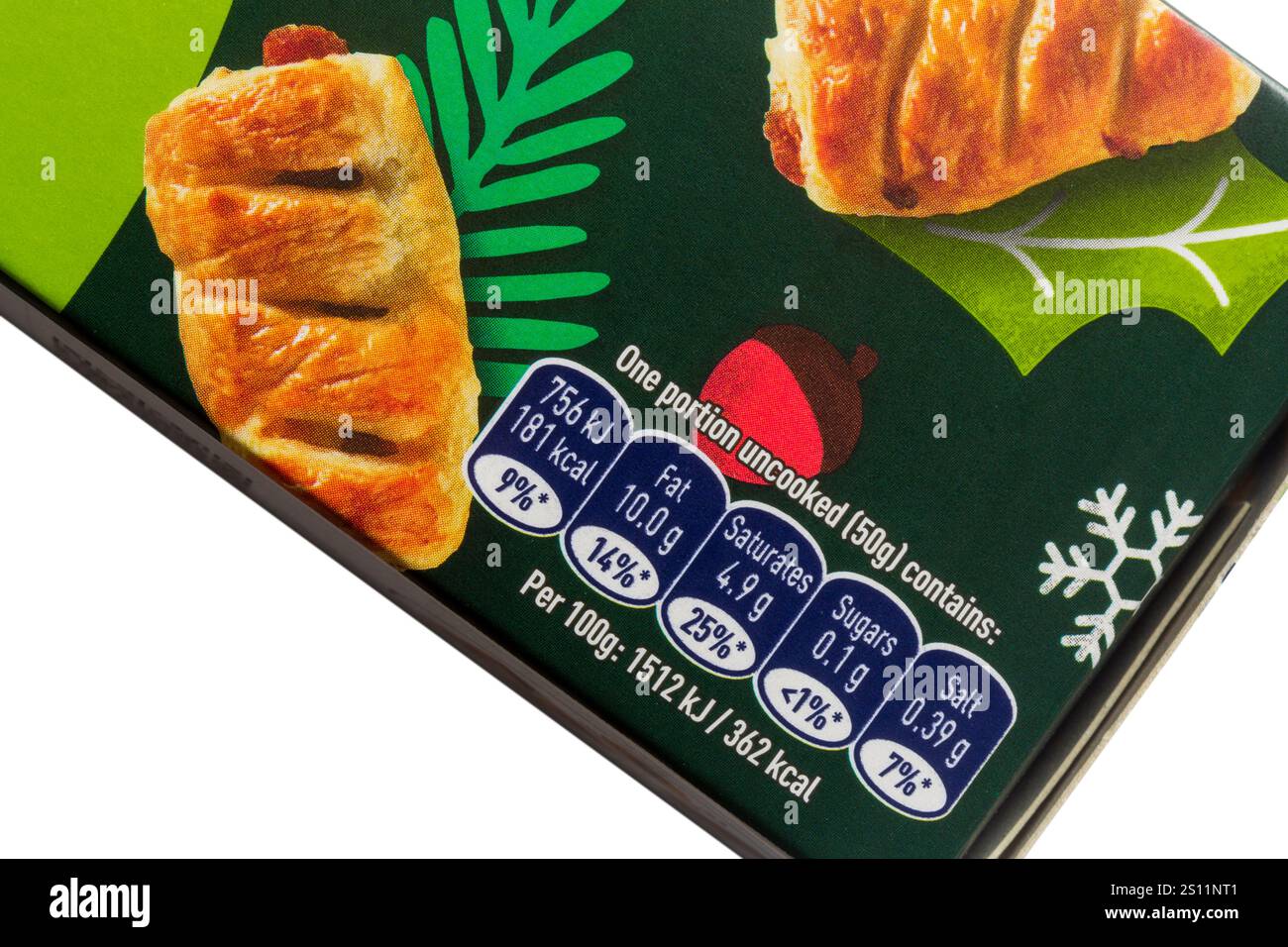 nutritional information on box of Jus-rol ready rolled Puff Pastry ...