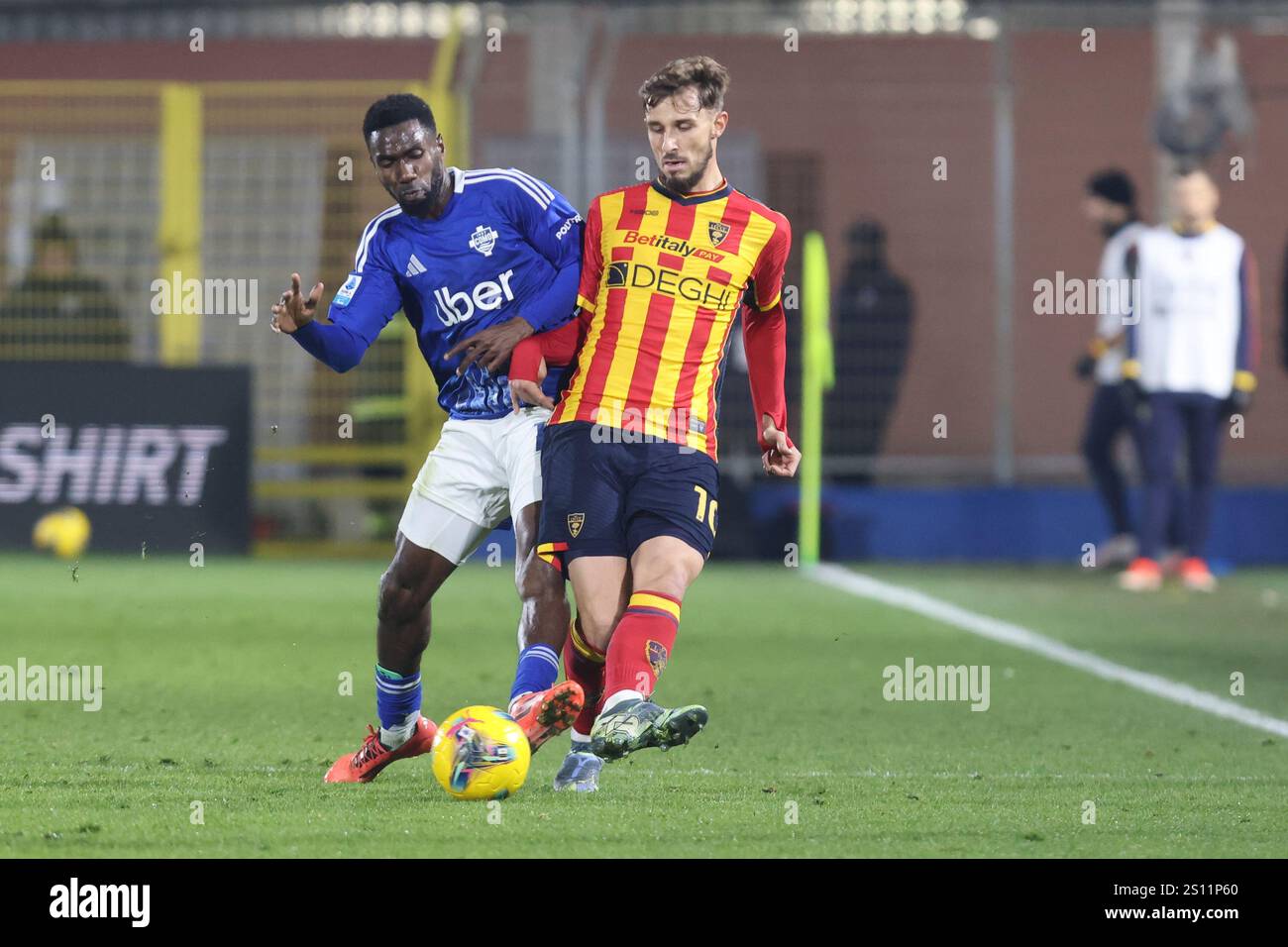Como, Italia. 30th Dec, 2024. Como 1907's Alieu Fadera in action during ...
