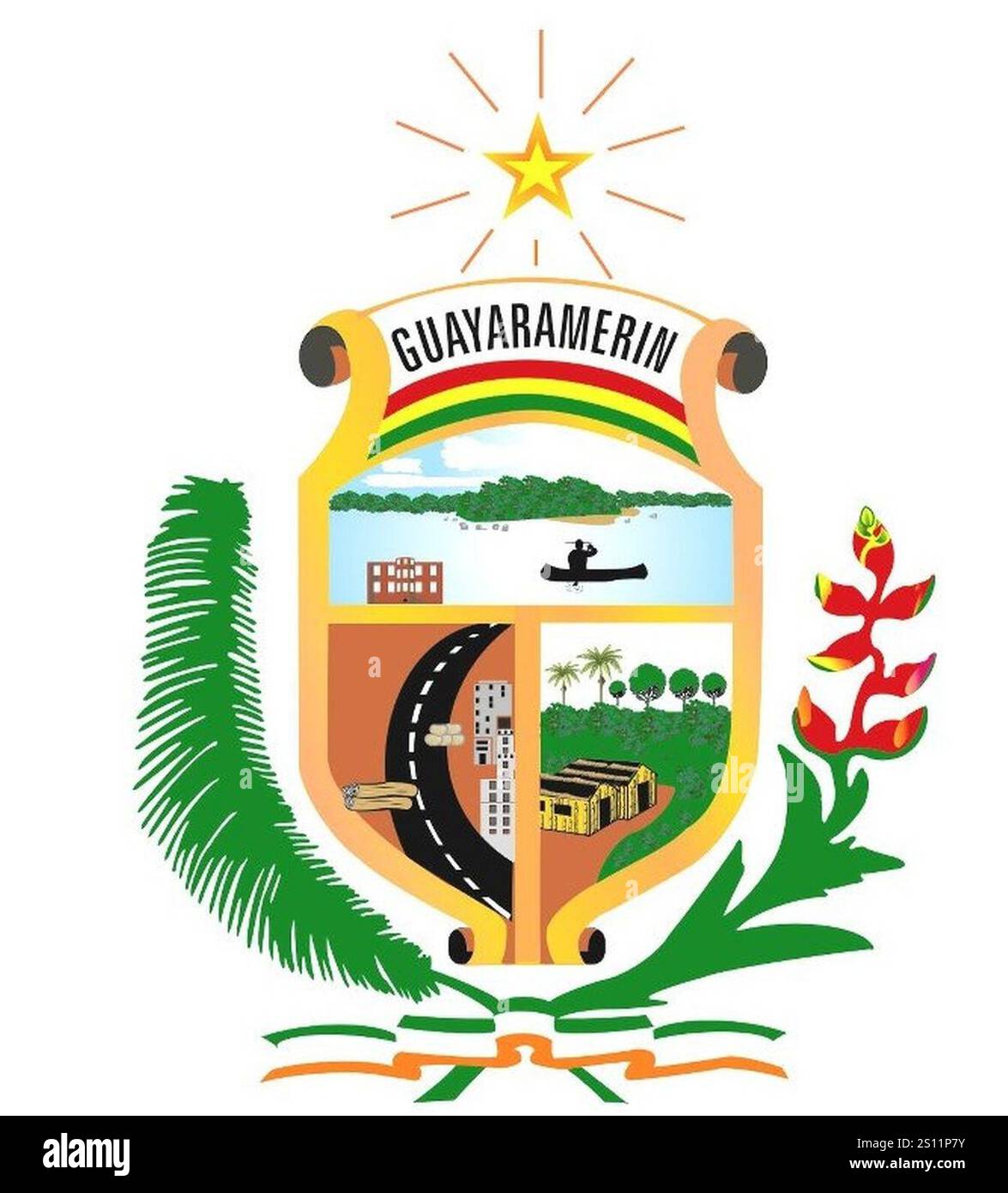 Escudo de la Ciudad de Guayaramerin Stock Photo - Alamy