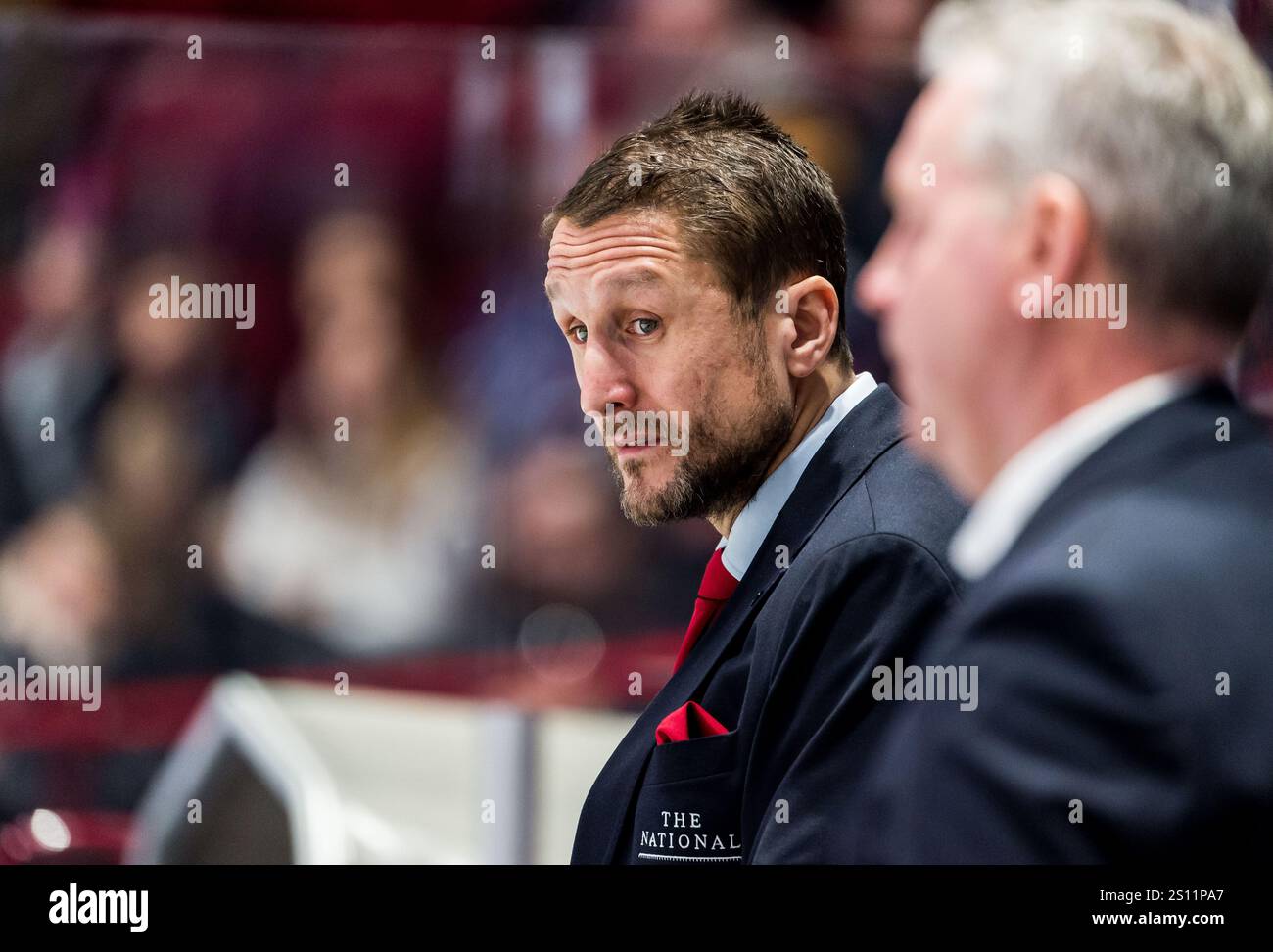 241230 Malmö Redhawks tränare Tomas Kollar under ishockeymatchen i SHL ...