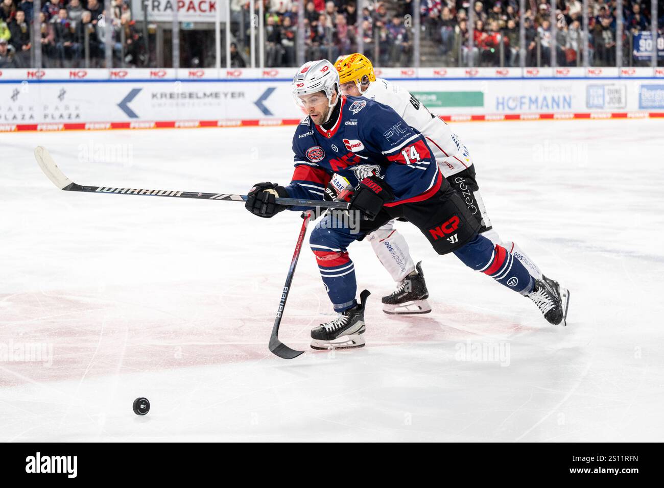 Cole Maier (14, Nuernberg Ice Tigers, NIT ), Nuernberg Ice Tigers vs ...