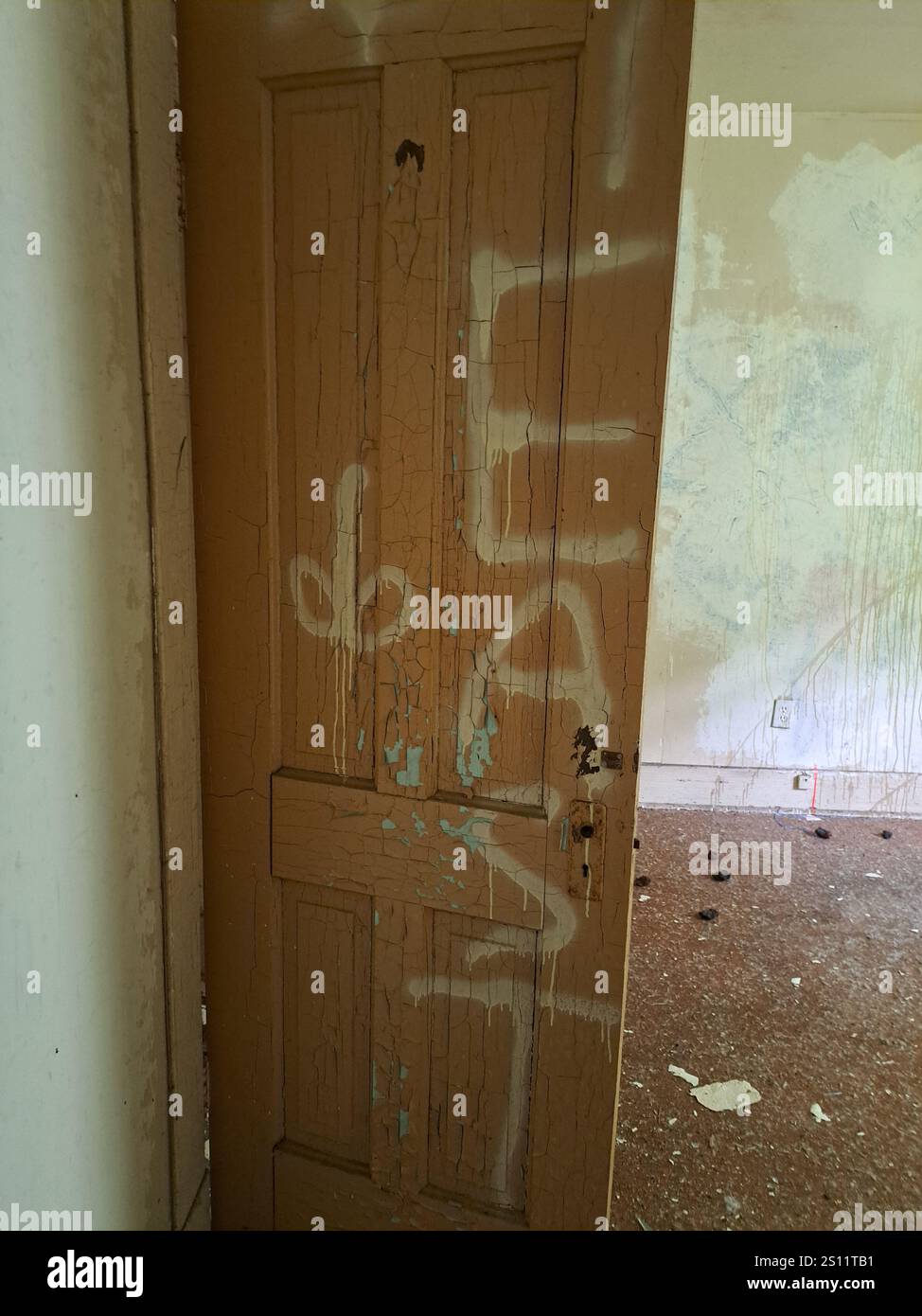 Graffiti tagged inside Highline houses in North Bend, British Columbia ...