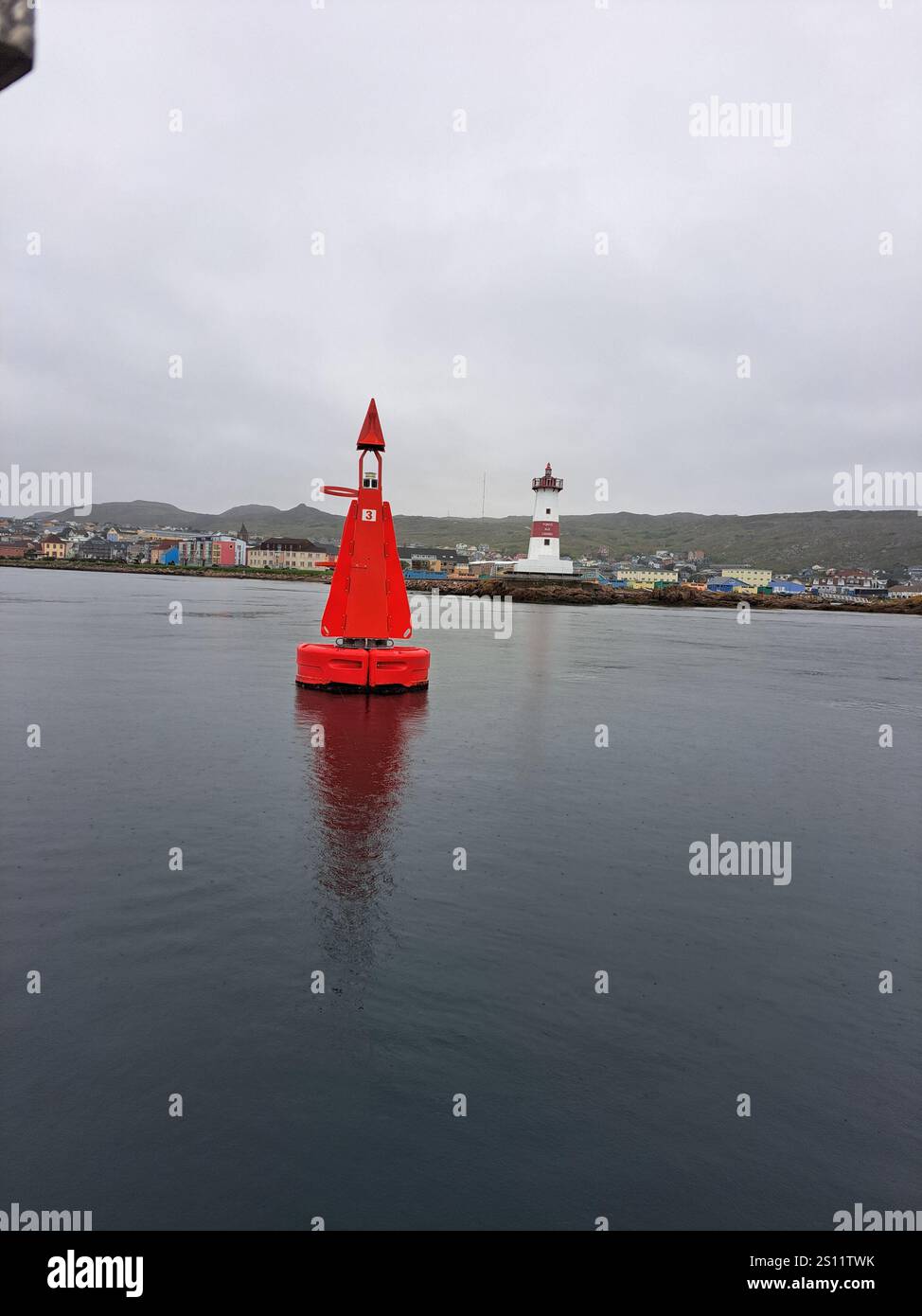 Starboard hand buoy in St. Pierre, France Stock Photo - Alamy
