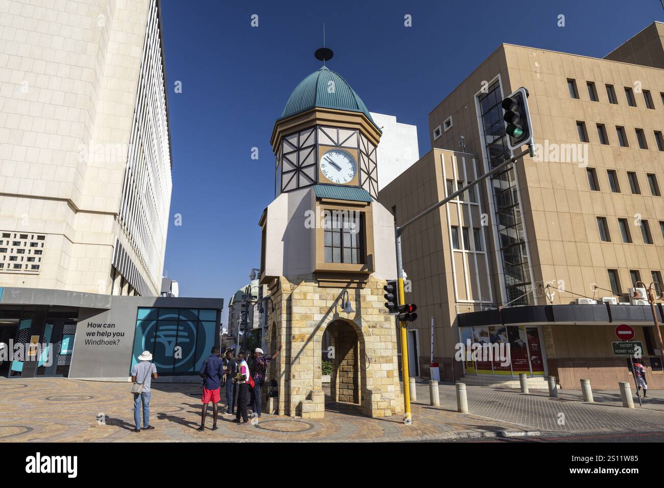 Clock tower, Windhoek, Namibia, Africa Stock Photo - Alamy