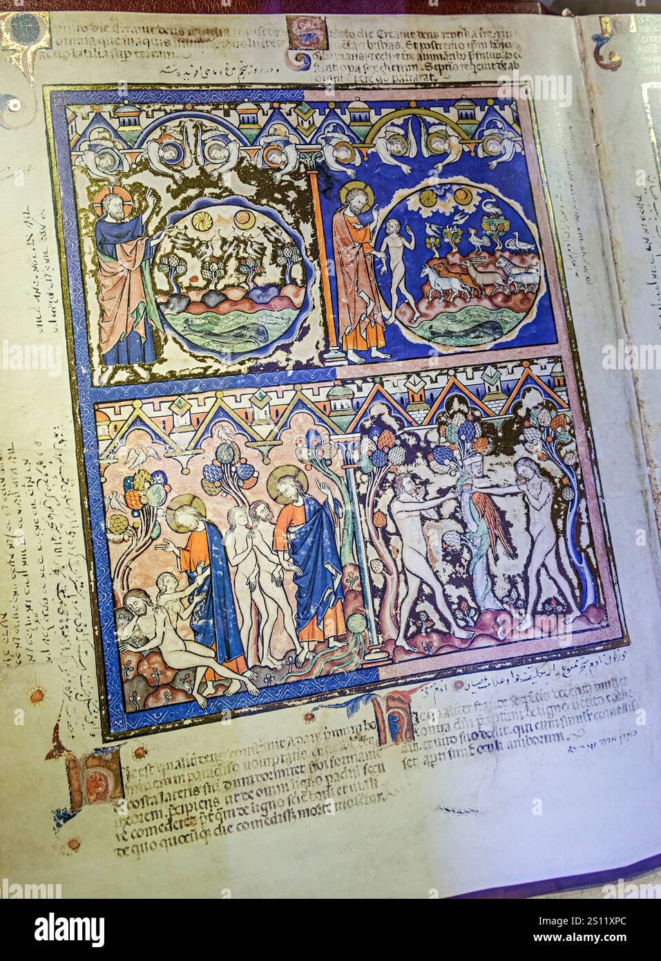 Illuminated manuscript bible hi-res stock photography and images - Alamy