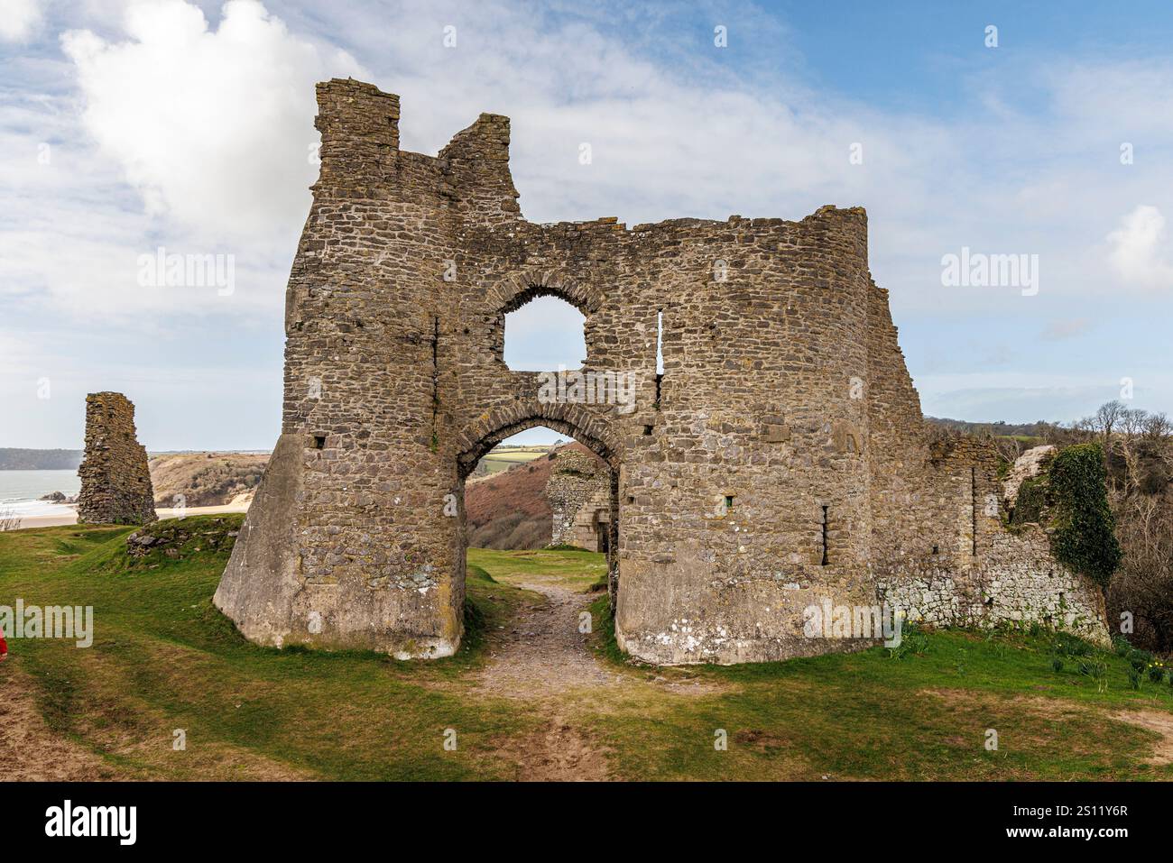 Pennard Castle, Gower, Wales, UK Stock Photo - Alamy