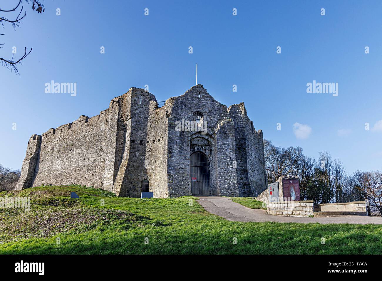 Oystermouth Castle, Gower, Wales, UK Stock Photo - Alamy