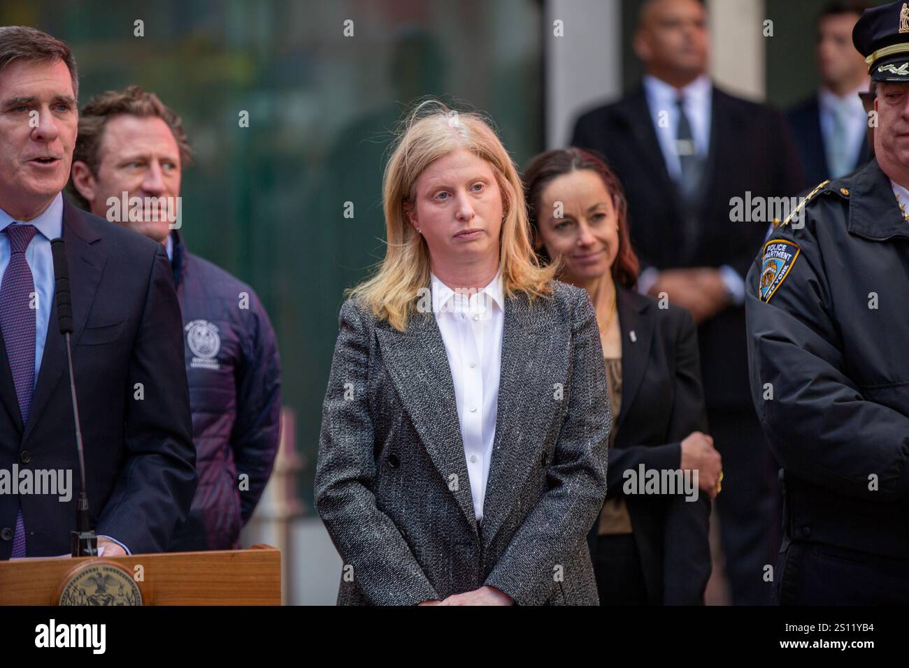 New York City Police Commissioner Jessica Tisch is in Times Square in ...
