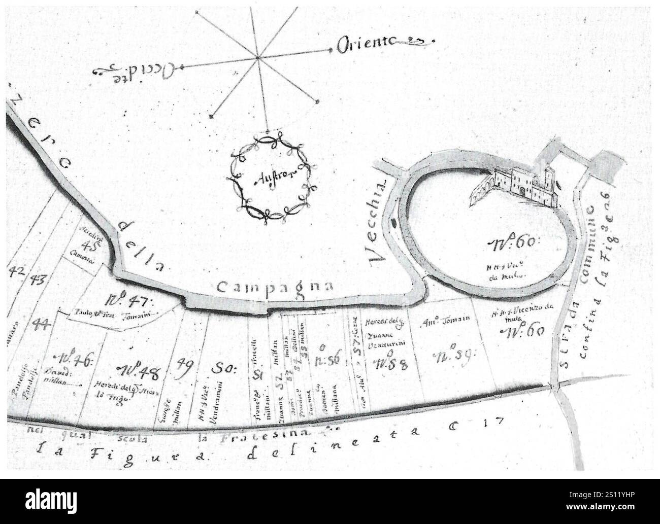 Estimo del 1708, Ritratti di qua del Canal Castagnaro, Il Castello (di ...