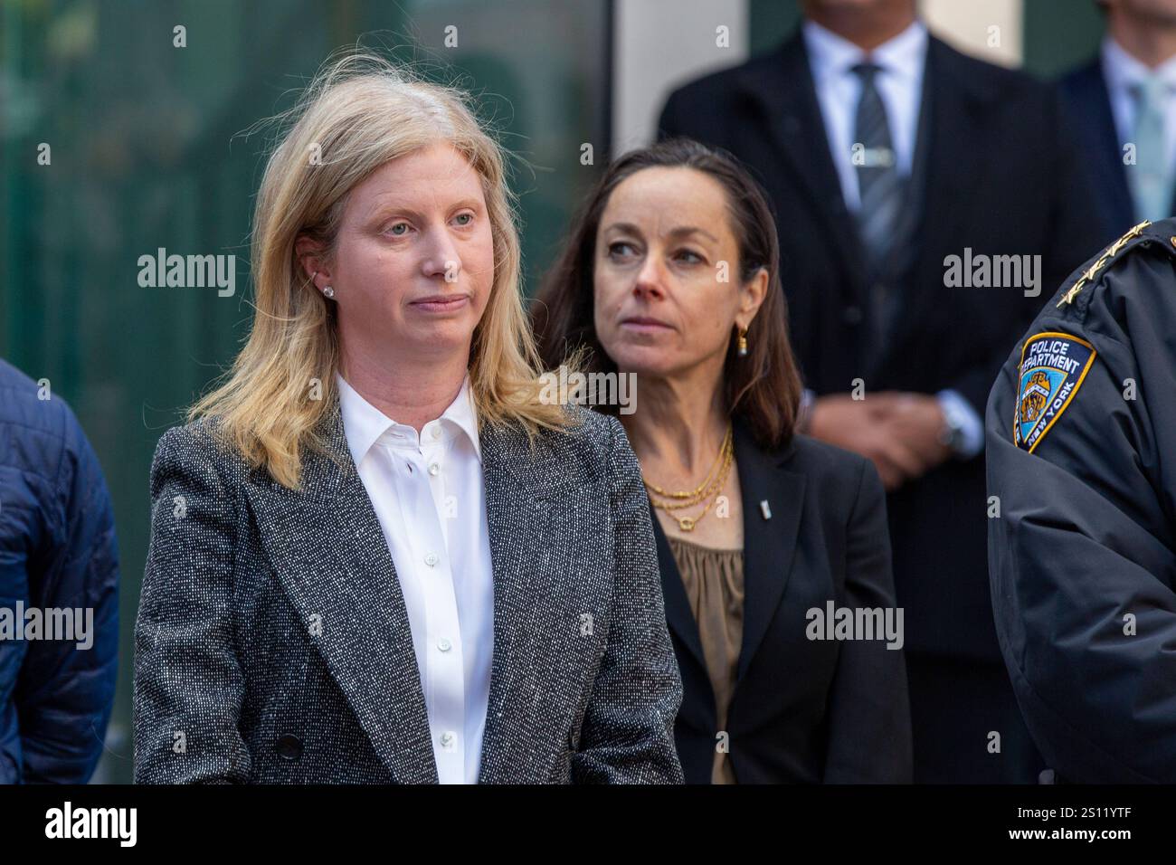 New York City Police Commissioner Jessica Tisch is in Times Square in ...