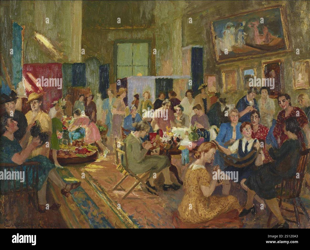 Ethel Carrick Fox Voluntary Service 1943 Stock Photo - Alamy