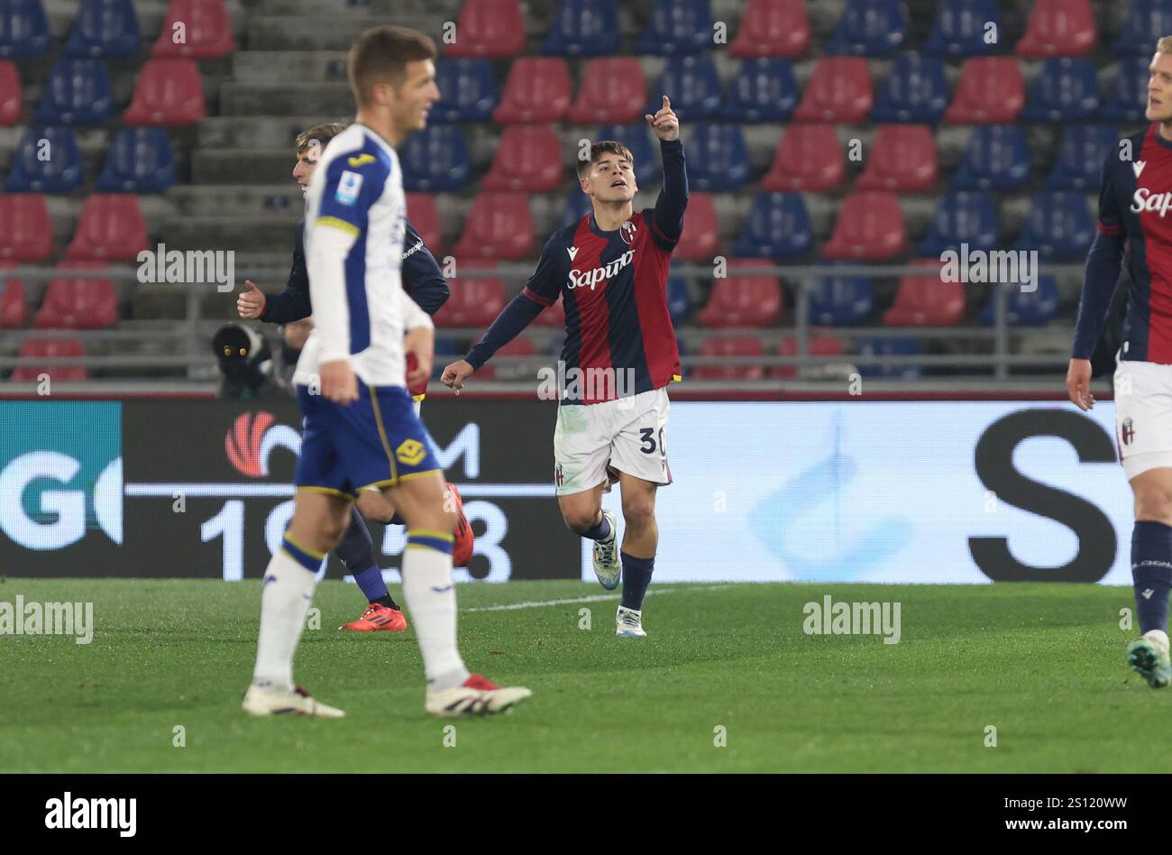 Bologna, Italia. 30th Dec, 2024. Bologna's Benjamin Dominguez ...
