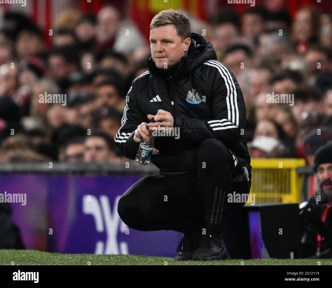 Manchester, UK. 30th Dec, 2024. Eddie Howe manager of Newcastle United ...