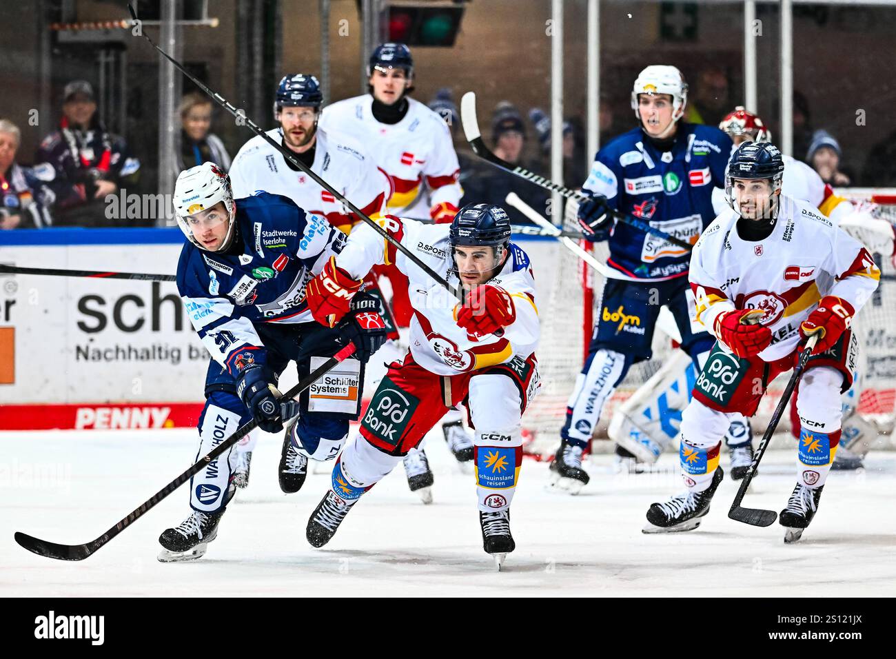 d008 Sven Ziegler (Iserlohn Roosters, #52) Jake Virtanen (Iserlohn ...
