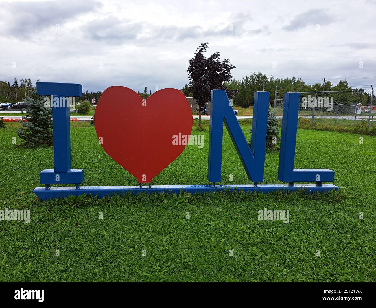 I love NL sign in Deer Lake, Newfoundland & Labrador, Canada Stock ...