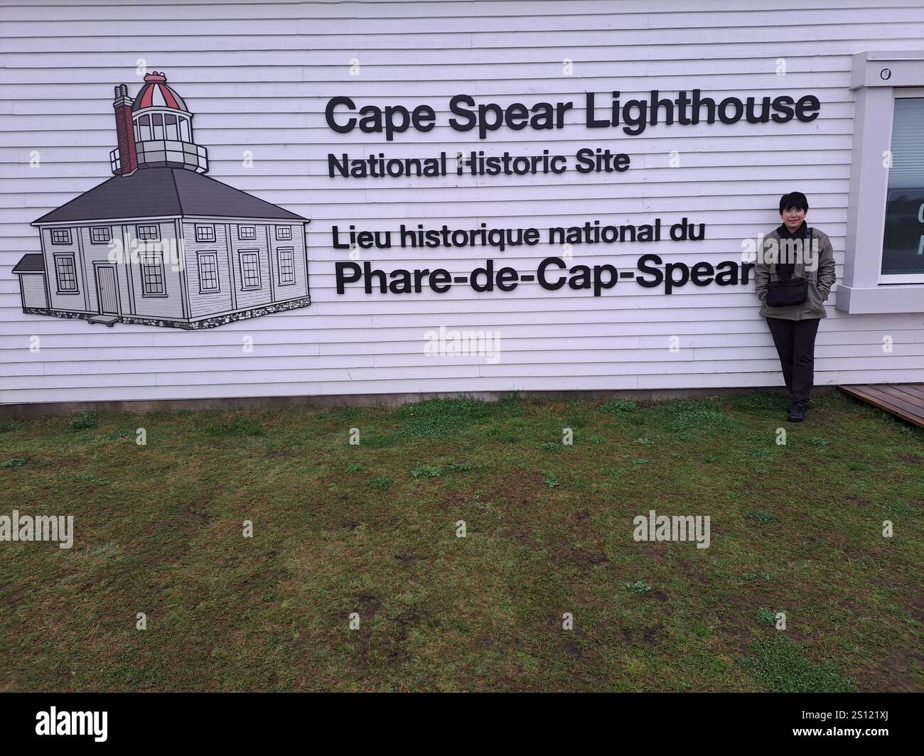 Cape Spear Lighthouse National Historic Site welcome sign in St. John's ...