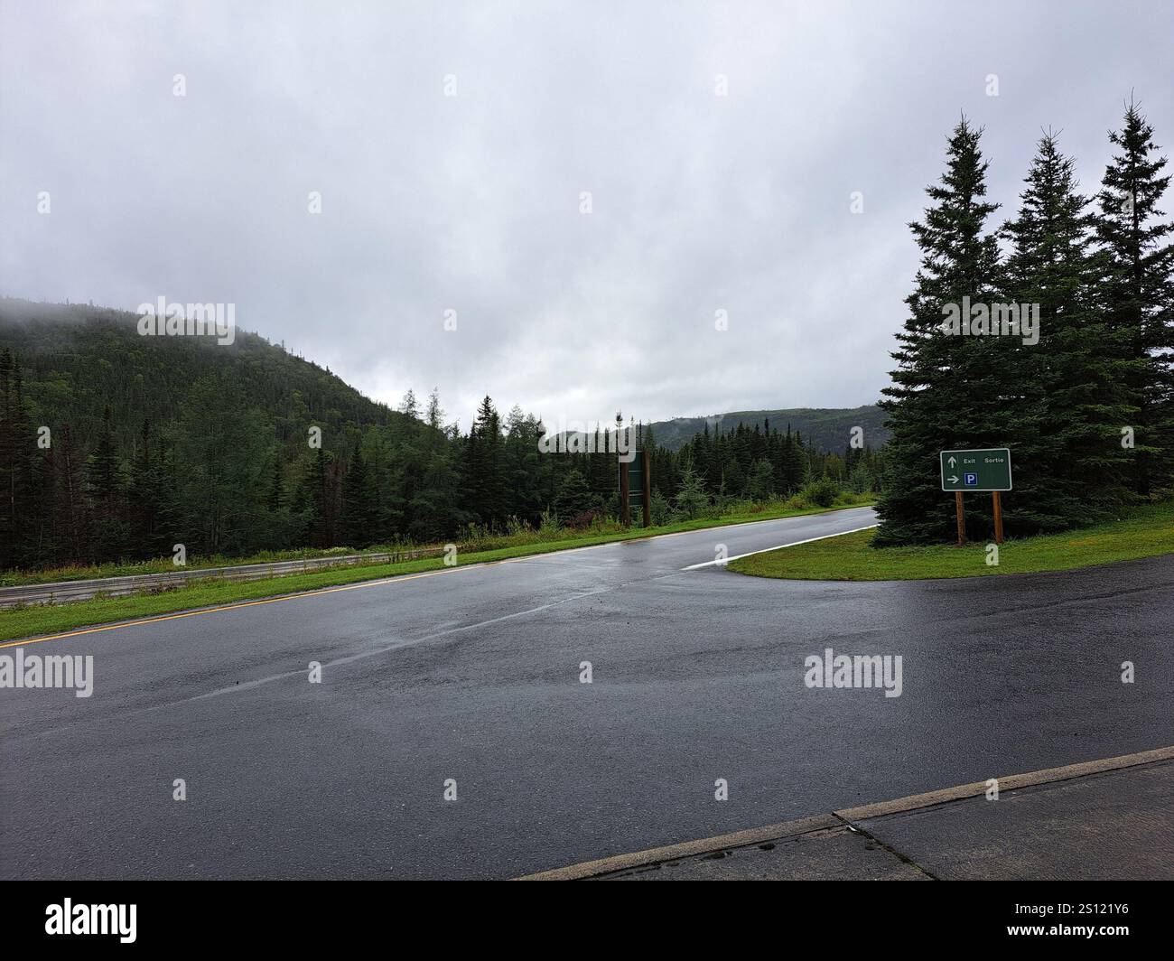 Entrance to Gros Morne National Park in Deer Lake, Newfoundland ...
