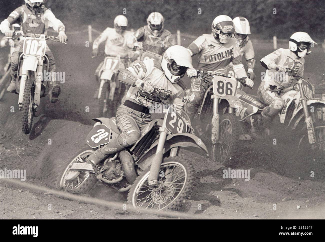 Motocross Rally, 1980s Stock Photo - Alamy