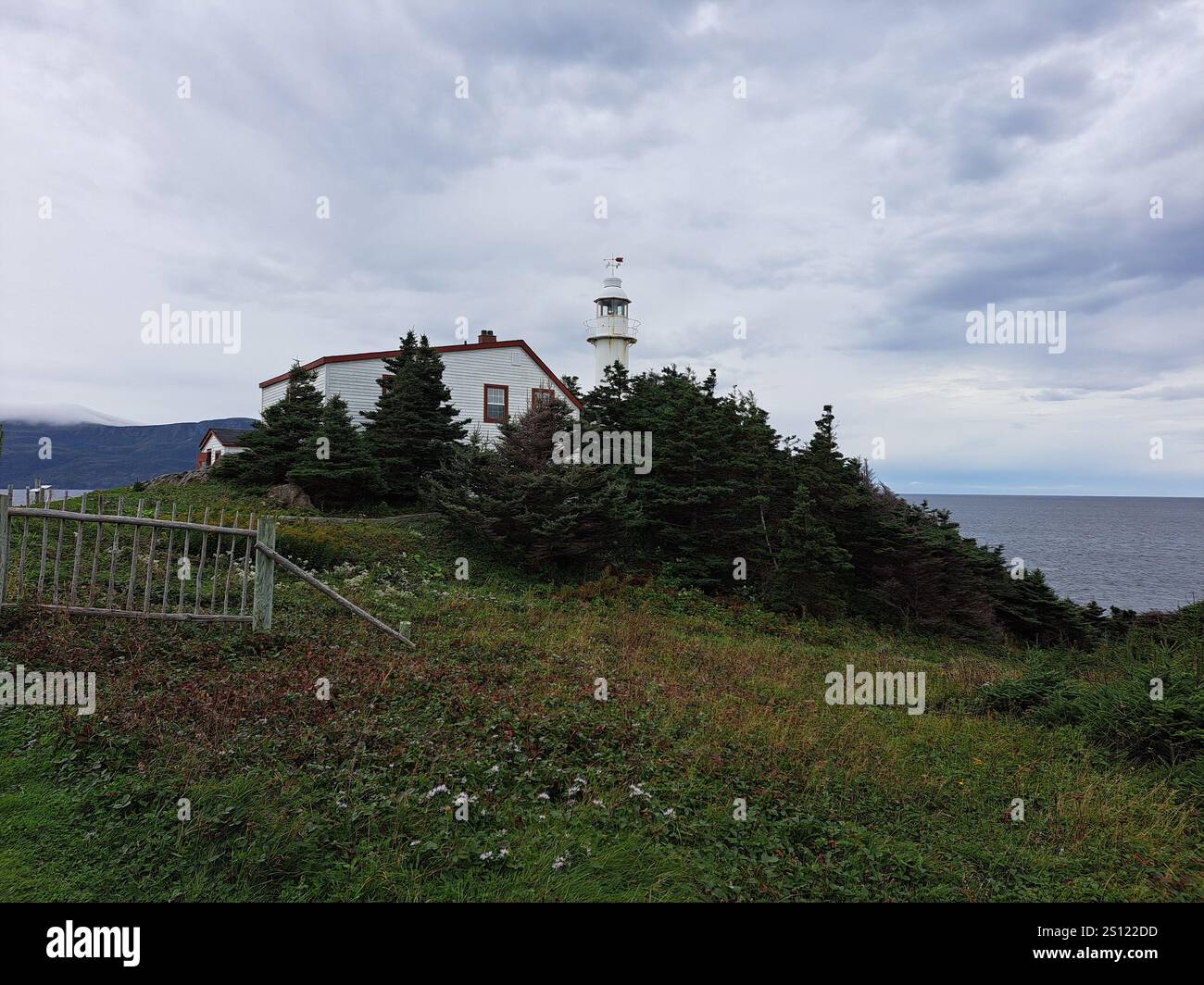 Lobster Cove Head lighthouse in Newfoundland & Labrador, Canada Stock ...